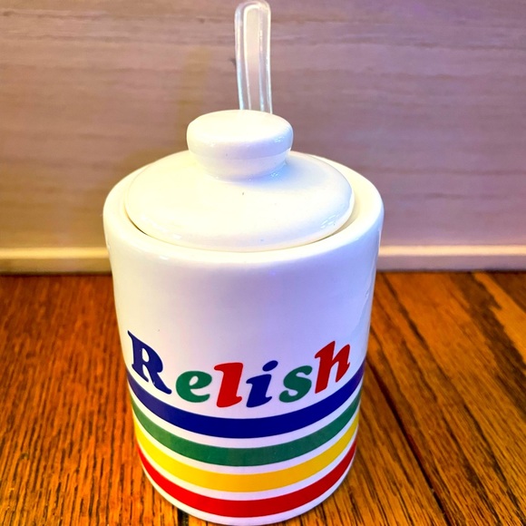 Kitchen | Vintage Relish Bowl With Lid Spoon | Poshmark